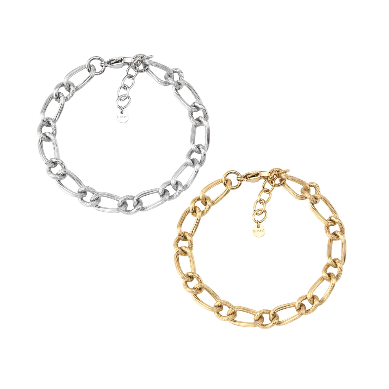 CLAIRE II | Pulseira Básica com Elos Ovais em Aço Inoxidável – BeClassy